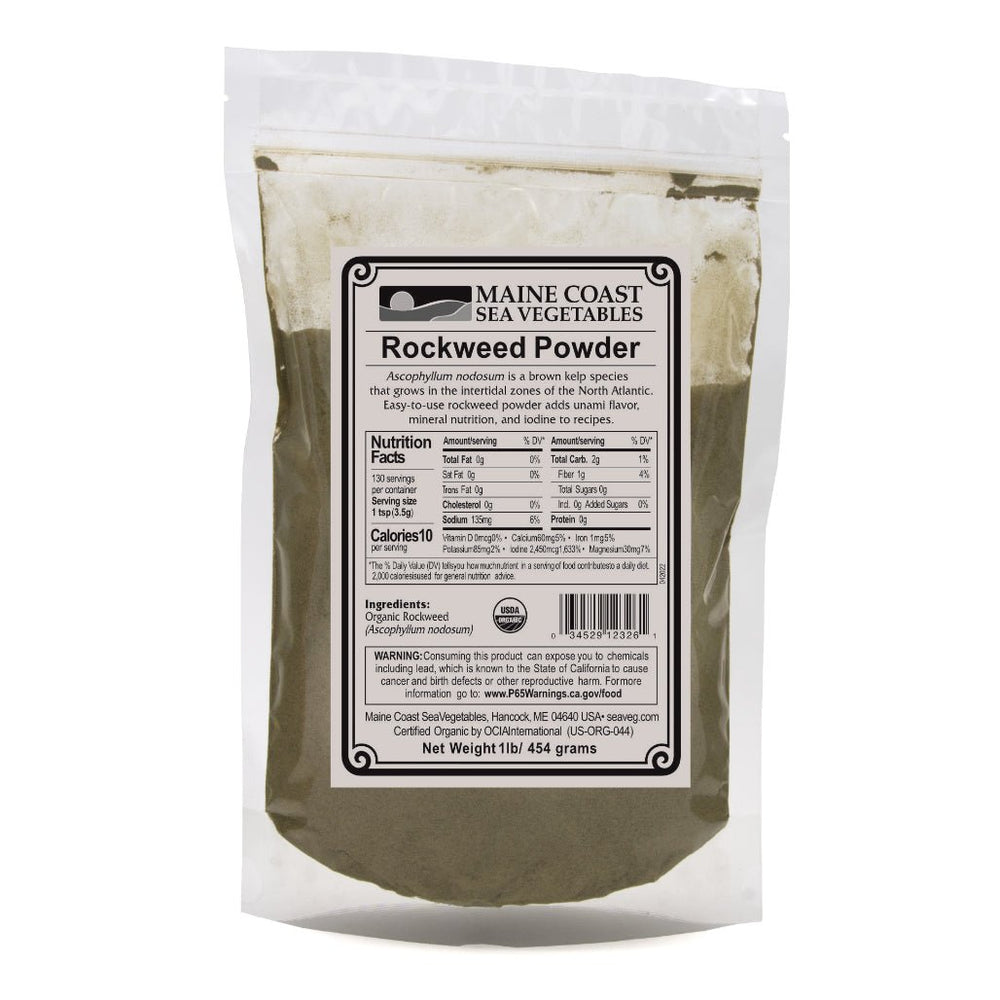 Organic Rockweed Powder (Ascophyllum nodosum) - Wild-Harvested Atlanti